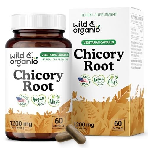 Organic Chicory Root Capsules for Digestive Health