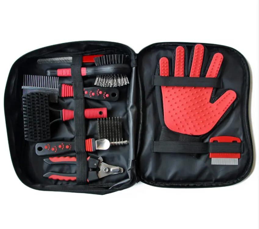 Complete 8-Piece Grooming Kit for Pets