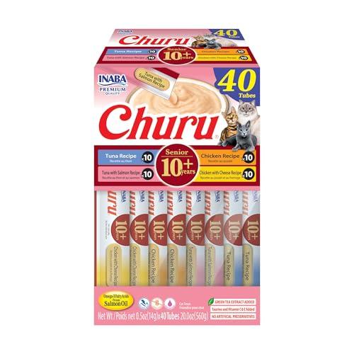 Tasty Inaba Churu Senior Cat Treats - Tuna & Chicken