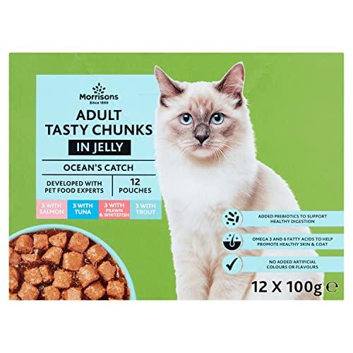 Morrisons Ocean's Catch Cat Food Pouches 12x100g