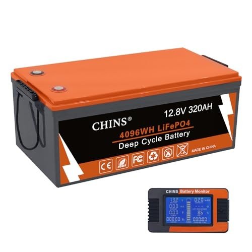 CHINS 12V 320Ah Bluetooth Lithium Battery - Reliable Power