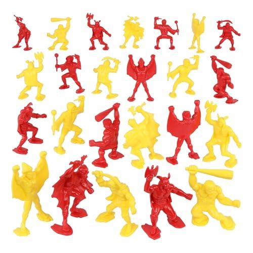 TimMee 24pc Red & Yellow Battle Figures Set