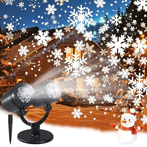 Snowflake Projection Lights for Festive Music Shows