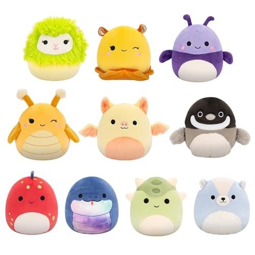 Fun 10-Pack Squishmallows 5-Inch Plush Toys