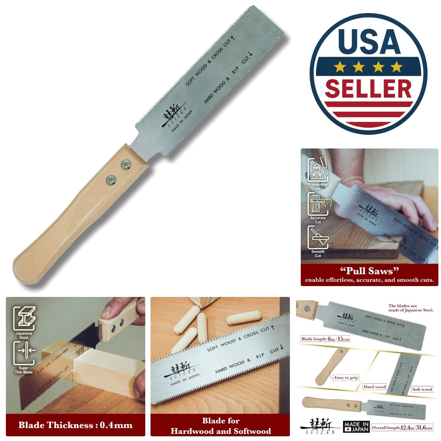 6-Inch Japanese Double Edge Hand Saw - Precision Tool