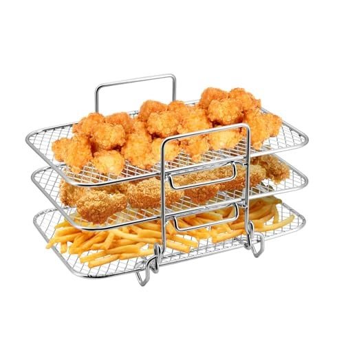 Stackable Air Fryer Rack for Ninja Dual Fryers