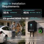 EVIQO Level 2 Tesla Charger - 40 Amp, 25ft Cable