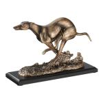 Art Deco Bronze Greyhound Whippet Dog Statue