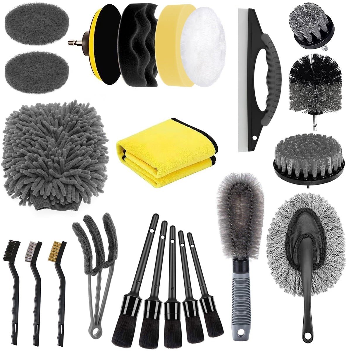 23-Piece Car Detailing Kit for Spotless Rides