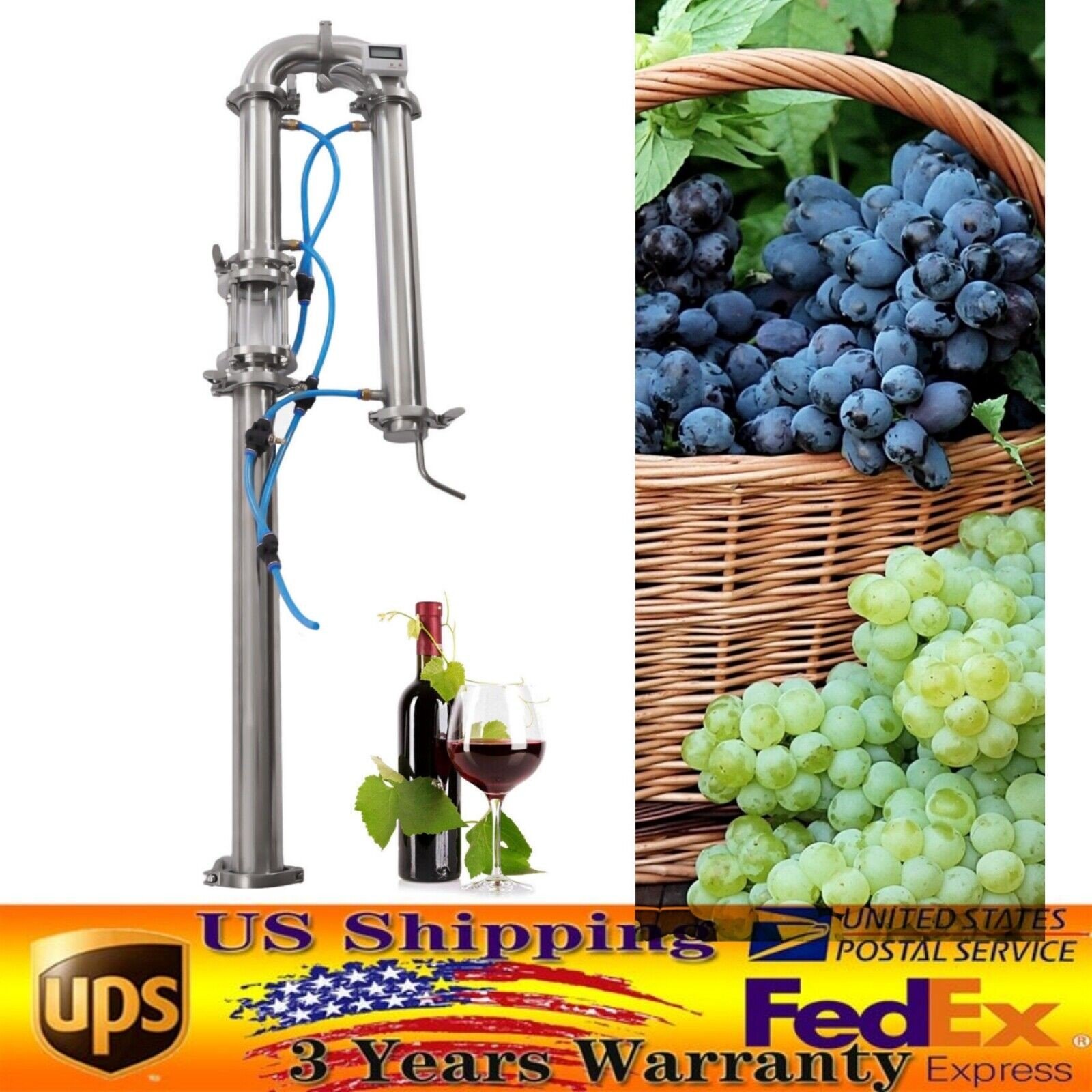 Stainless Steel Reflux Column Tool for Home Distilling