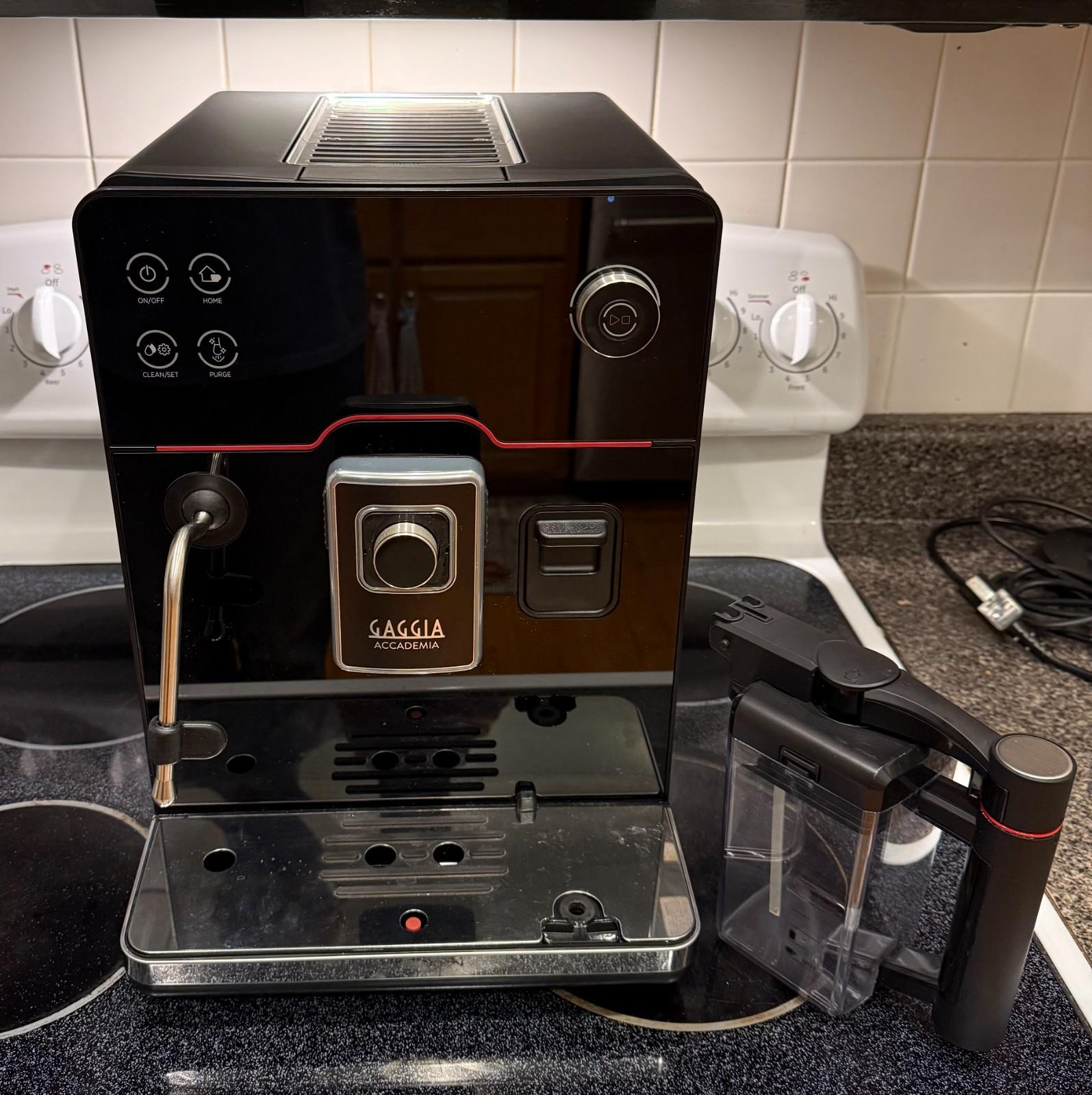 Gaggia Accademia Espresso Machine - Black Glass Perfection