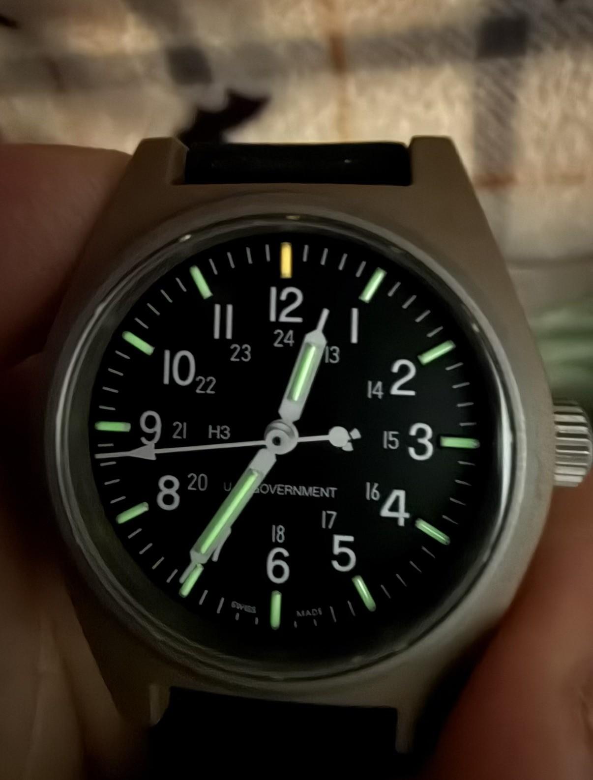 Marathon Military Quartz Watch with Tritiumn Lume