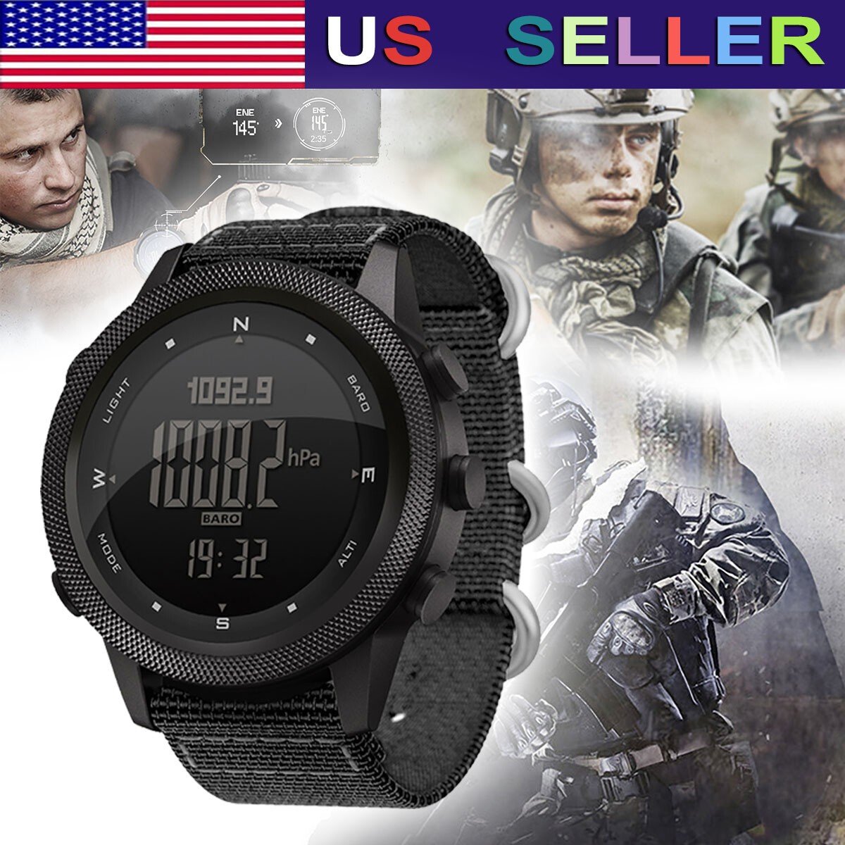 North Edge Apache 48: Military Digital Sports Watch