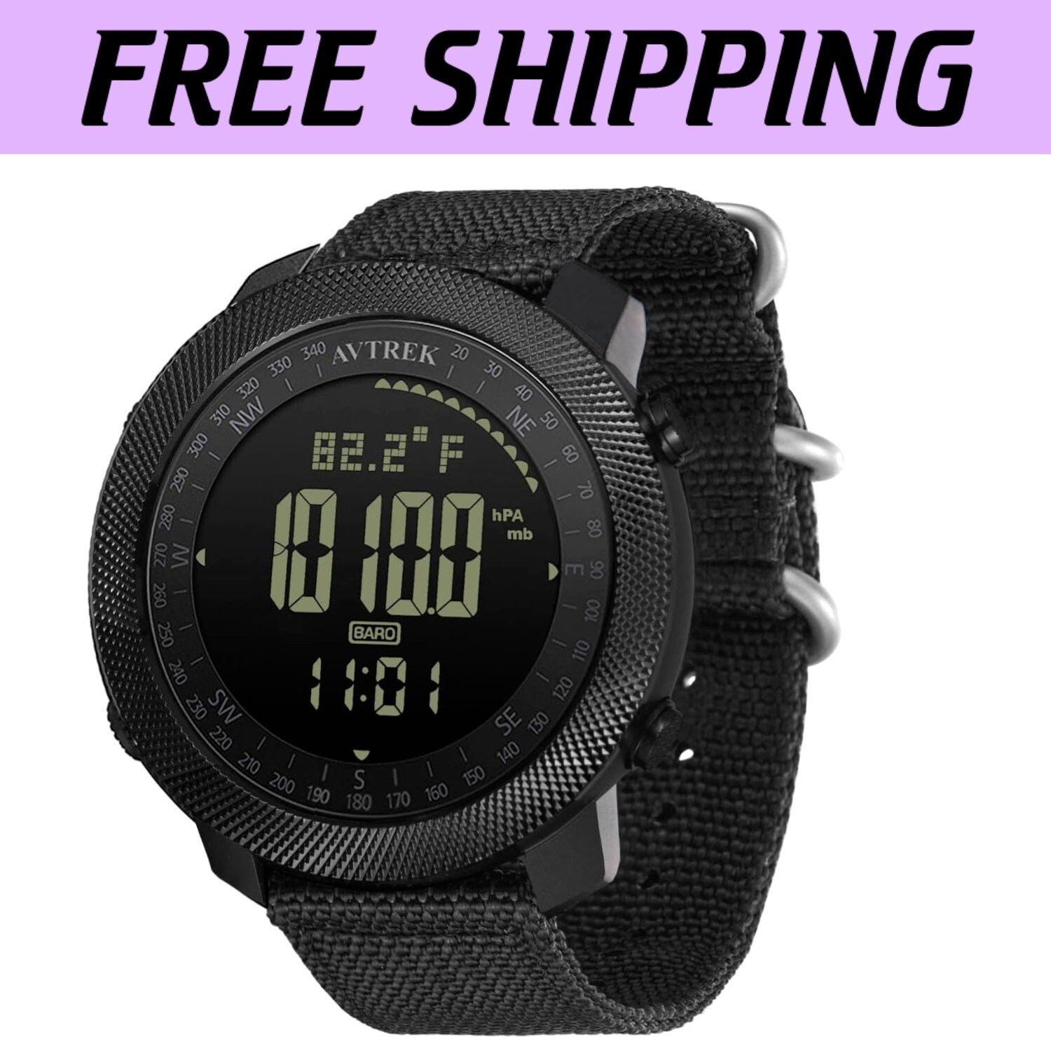 Men's Tough Tactical Digital Watch with Altimeter