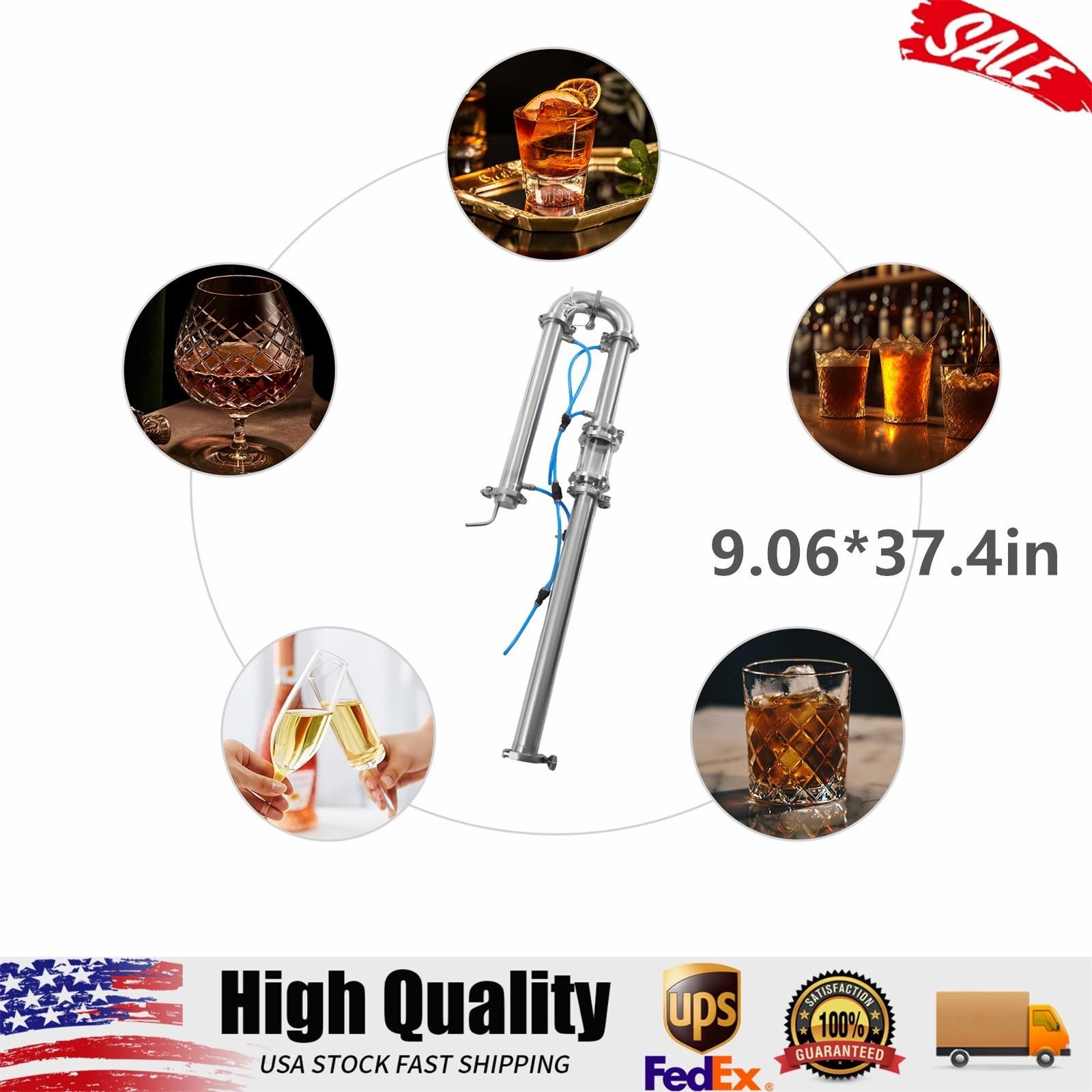 2” Stainless Steel Distilling Column for Moonshine
