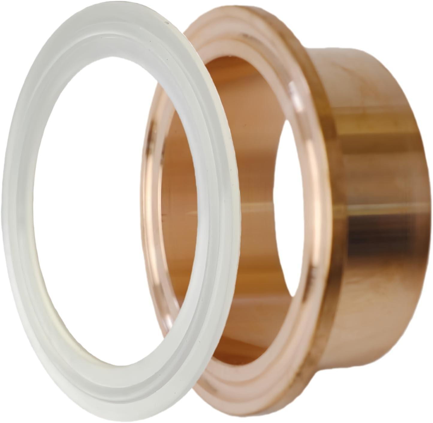 2” Copper Tri Clamp Still Adapter for Kegs