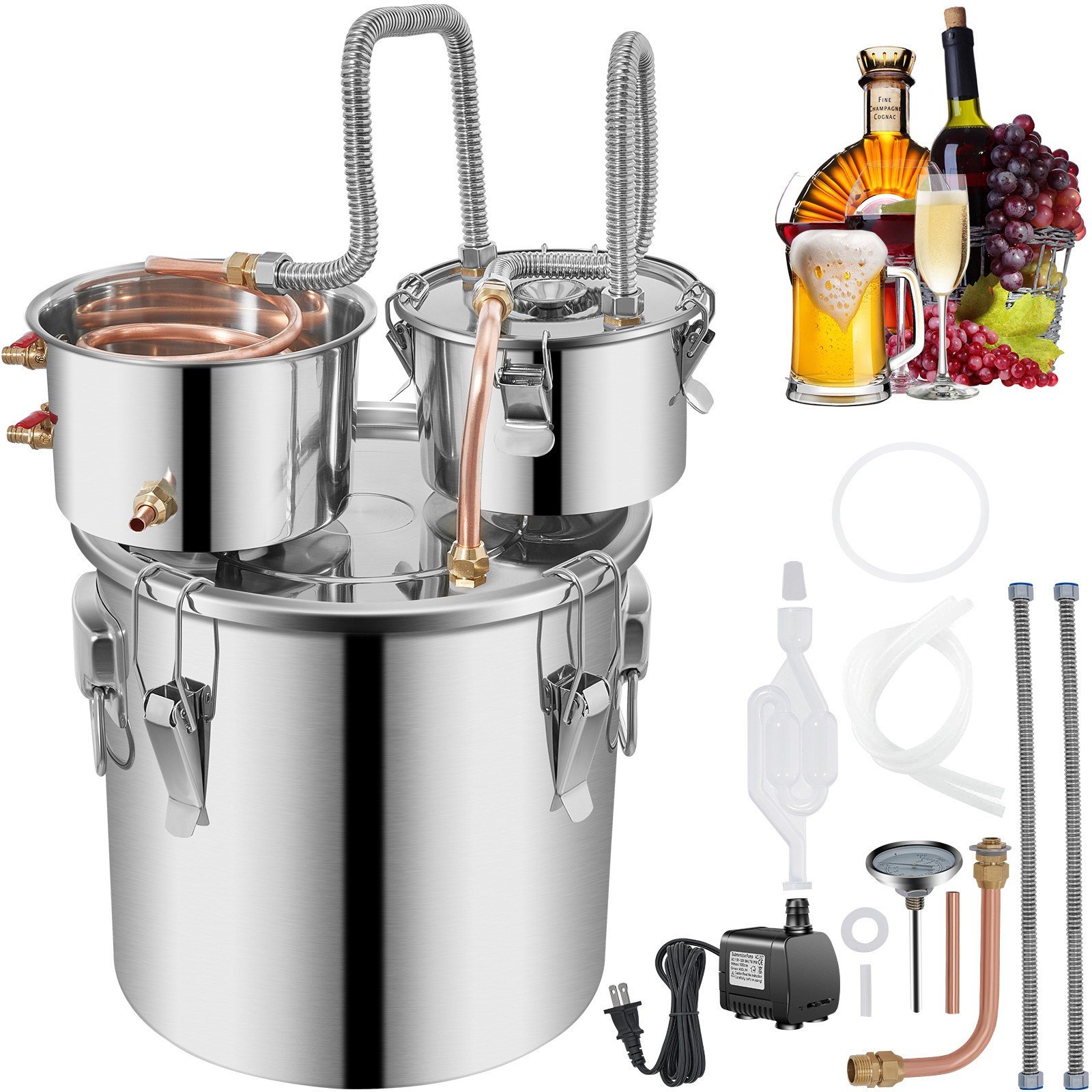 VEVOR 8Gal Home Distillery Kit – Perfect for Beginners