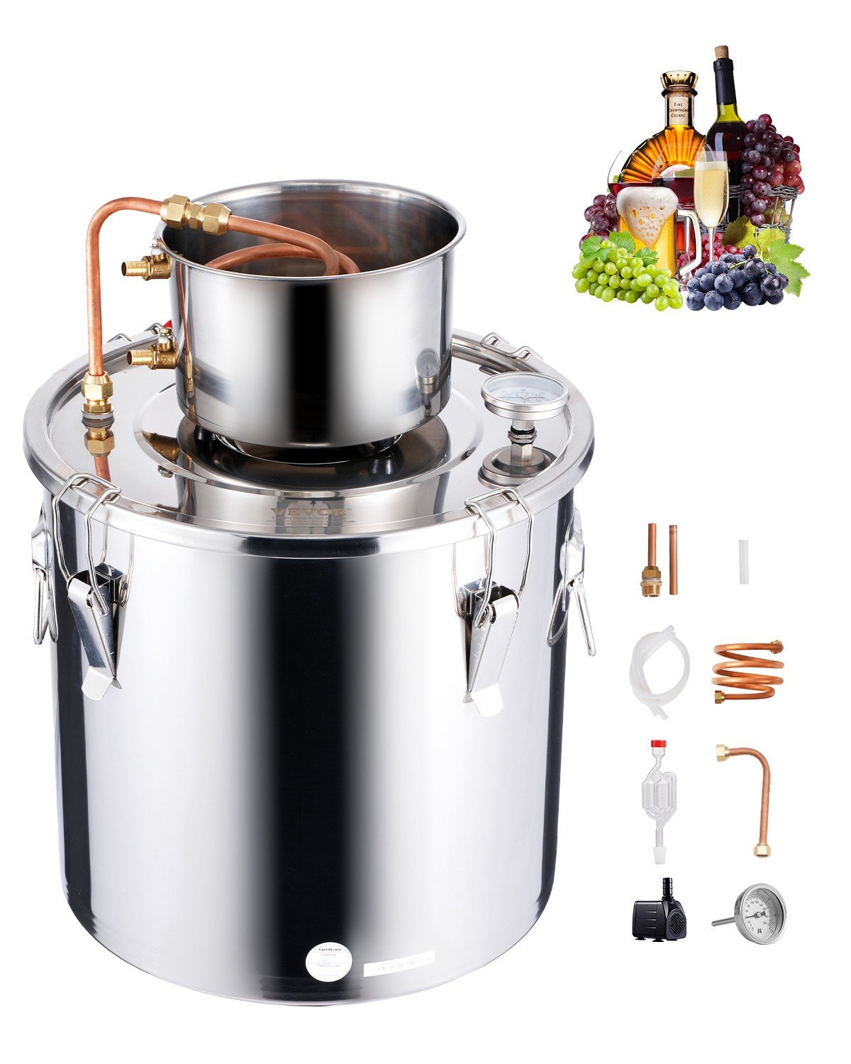 VEVOR 8 Gal Stainless Steel Moonshine Still Kit
