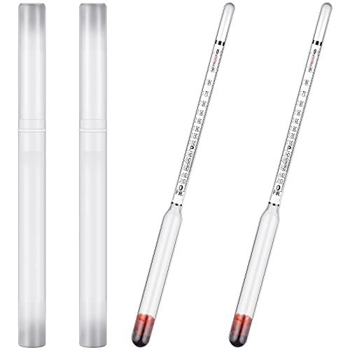 Precision Glass Hydrometer Set for Brewing & Distilling