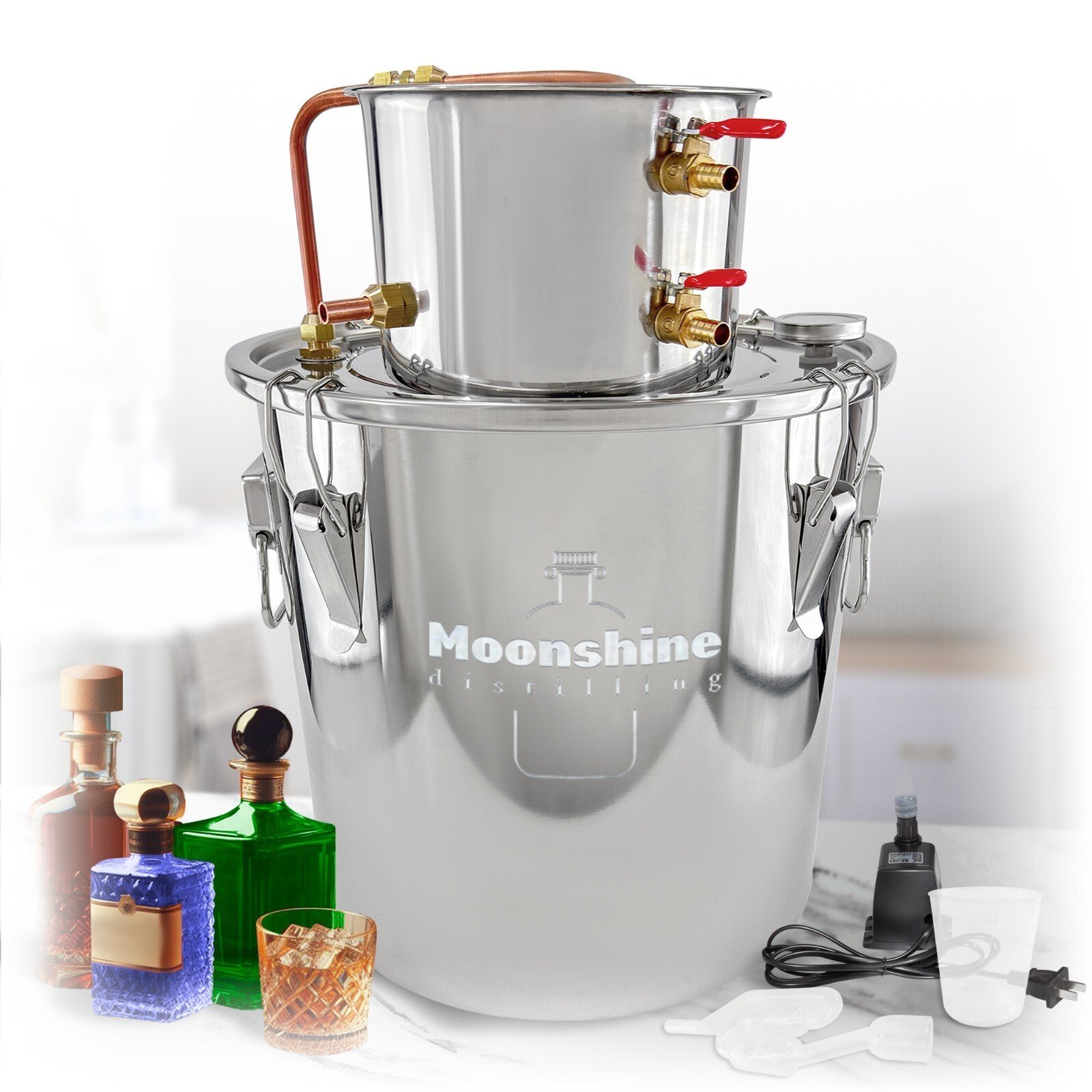 Premium Moonshine Still Water Distiller with Copper Pipe