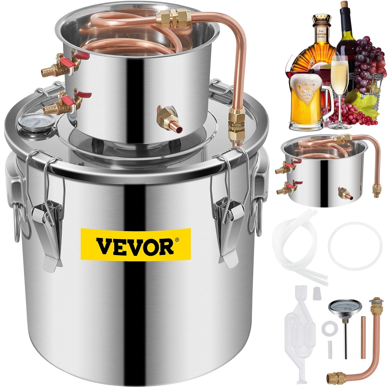 5.5-Gal Moonshine Still Kit for Home Distilling