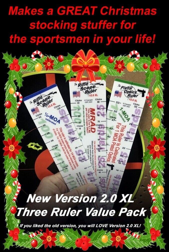 Rifle Scope Click Calculator - Precision Ruler Set