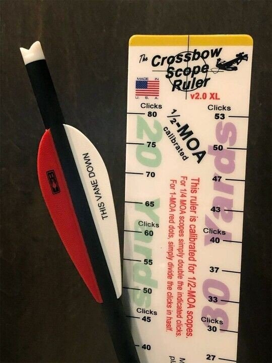 Rifle Scope Ruler Click Calculator for Crossbows