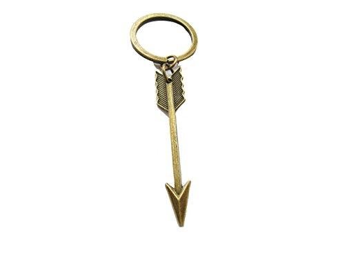 Bronze Arrow Crossbow Keychain - Perfect Archer Gift