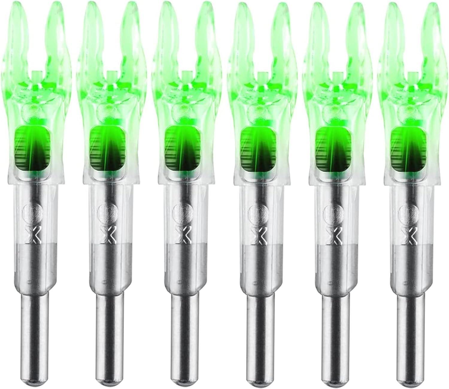 Lighted Nocks for Arrows - 6 Pack by KEAUP