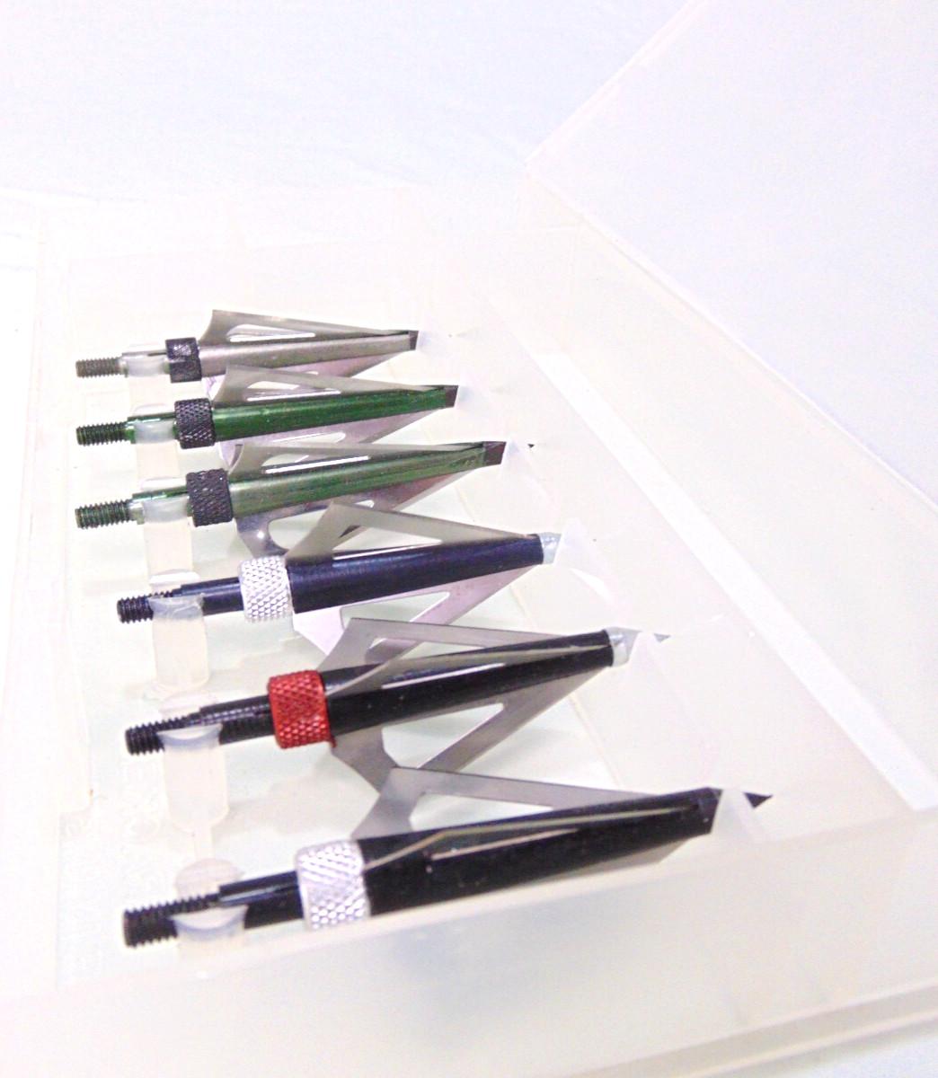 6-Pack 125 Grain 3-Blade Broadheads for Precision