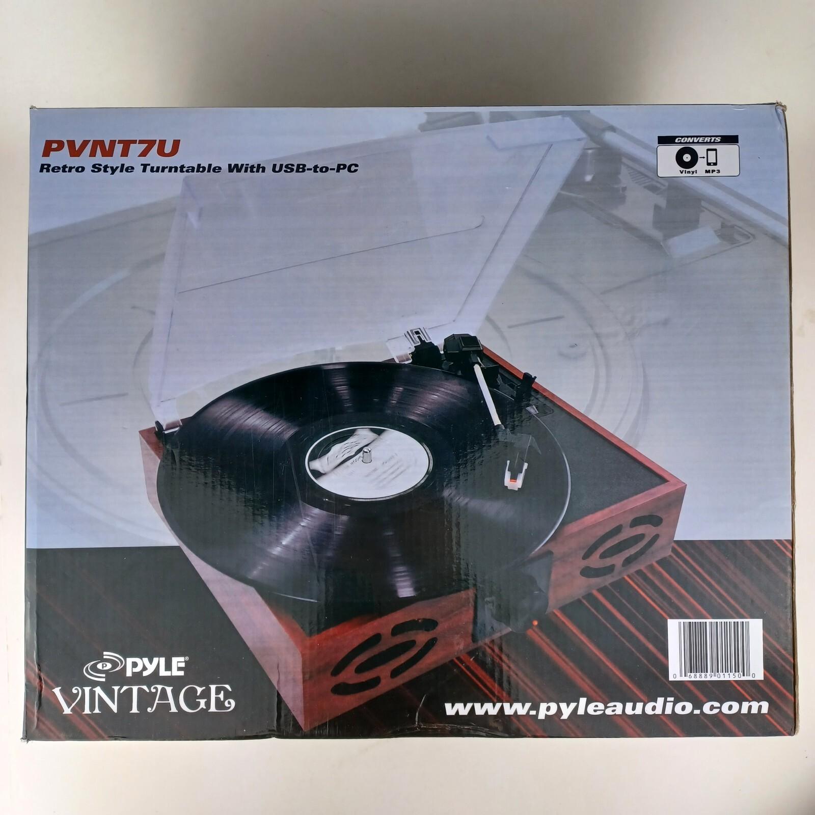Pyle Vintage Record Player with MP3 Conversion