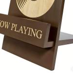 Vintage Wooden Record Stand - Stylish Album Display