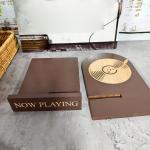 Vintage Wooden Record Stand - Stylish Album Display