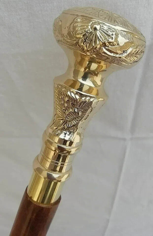 Elegant Vintage Direwolf Walking Cane - Unique Gift