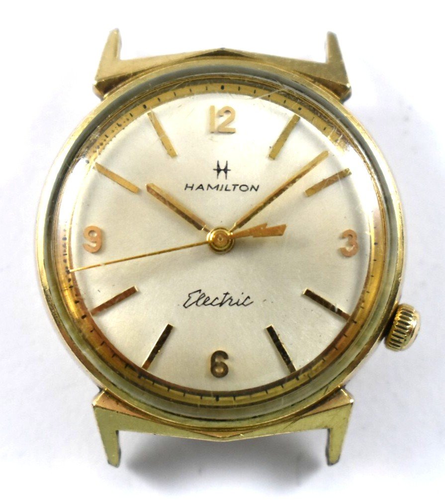 Shop Hamilton Electric Vintage 10KGF Fancy Lug Watch