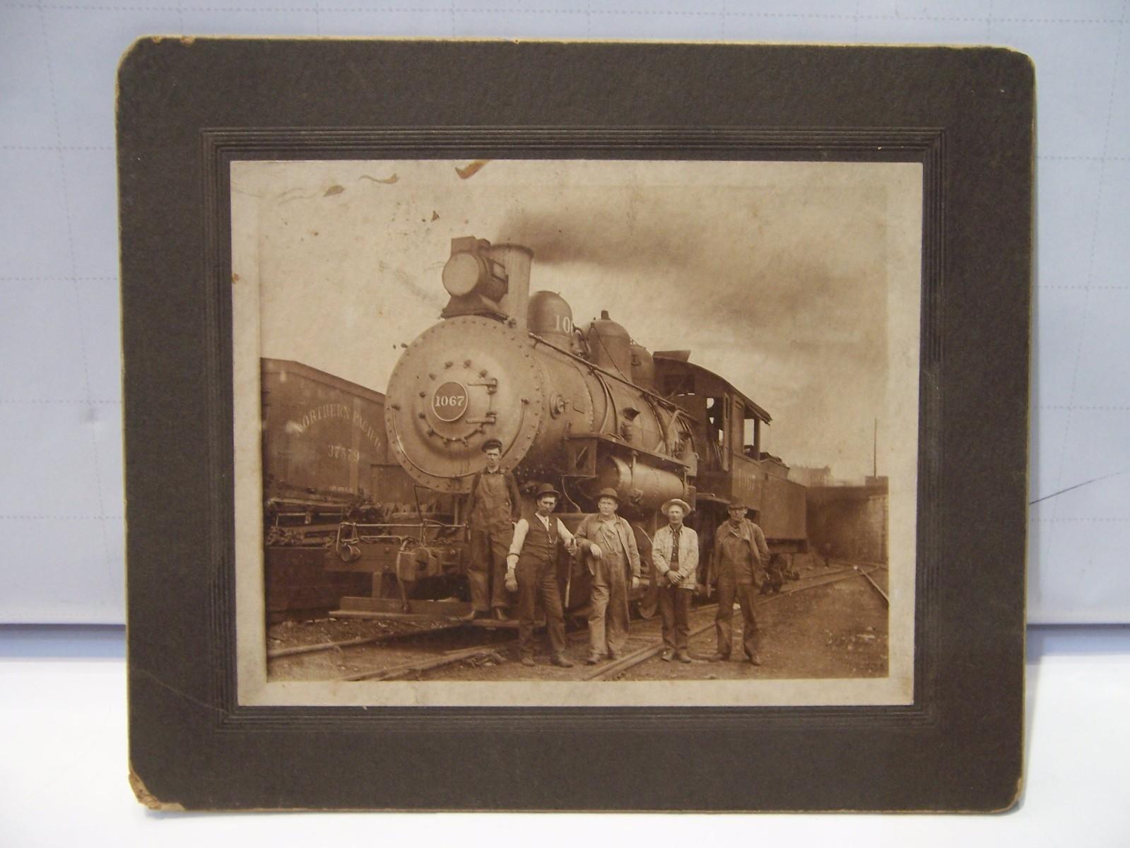 1908 Canadian Railway Steam Engine Cabinet Card