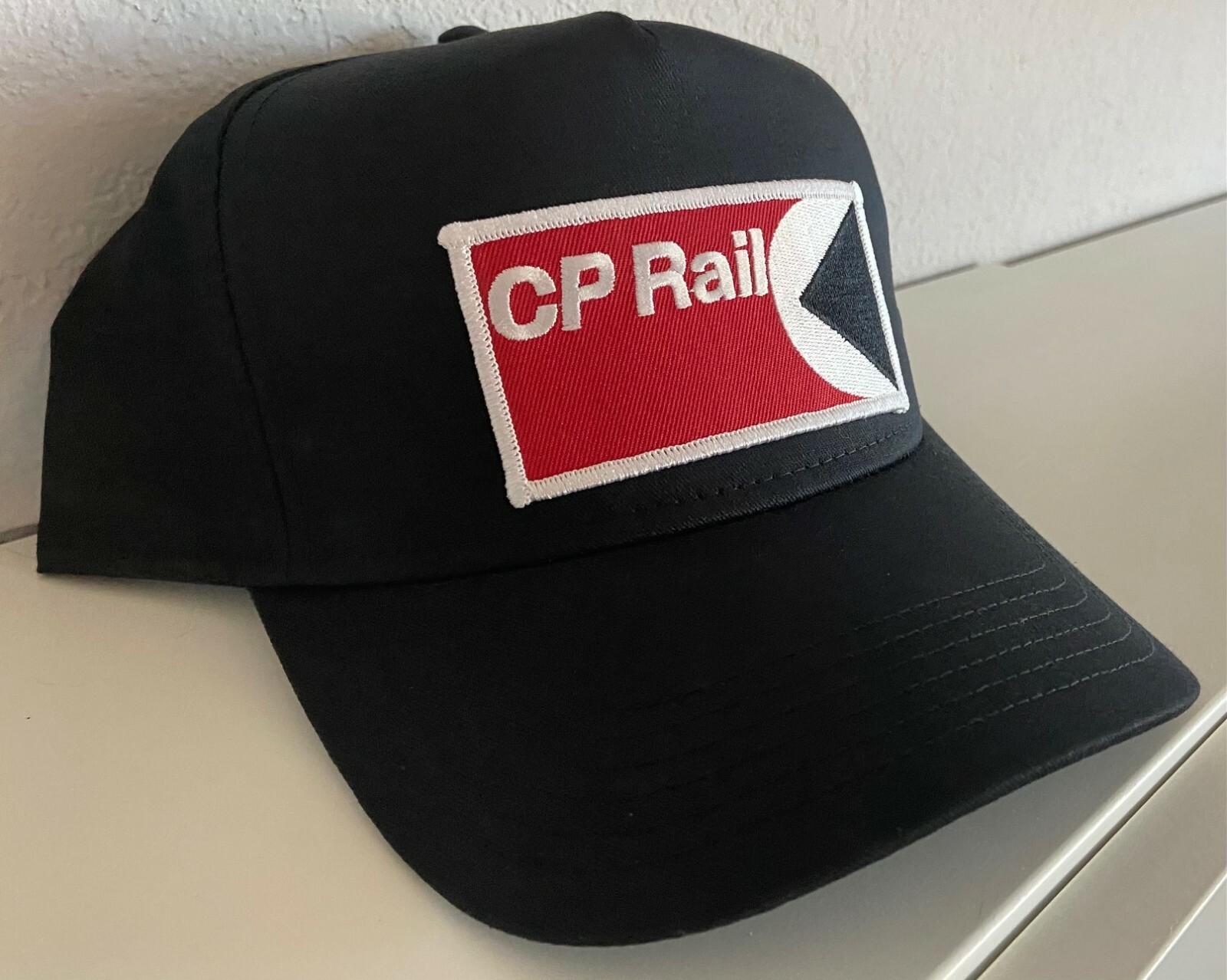 Vintage Black Canadian Pacific Railroad Cap