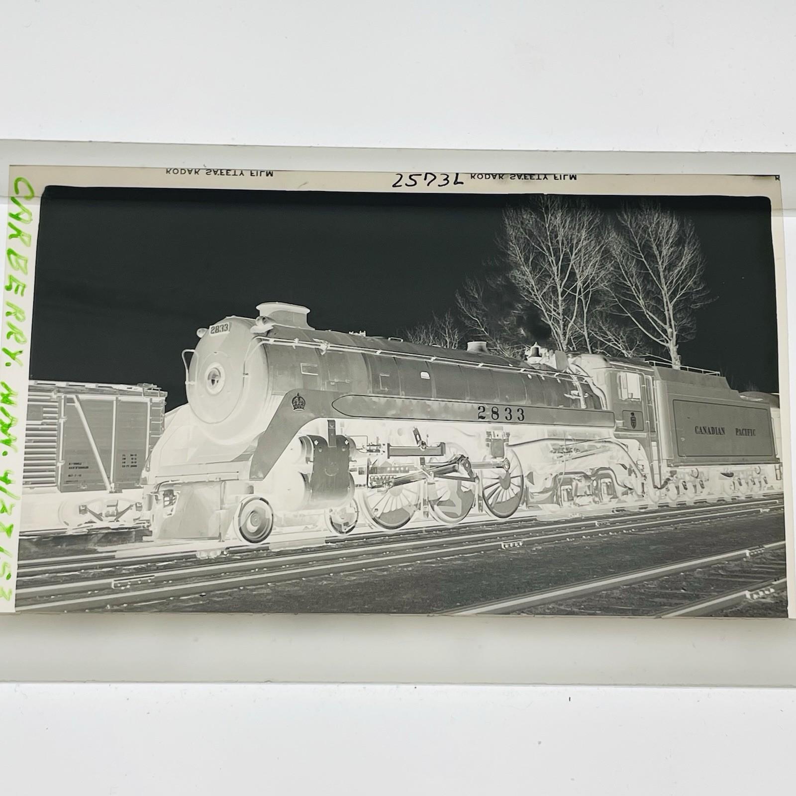 Canadian Pacific Railway Vintage Train Negative #2833