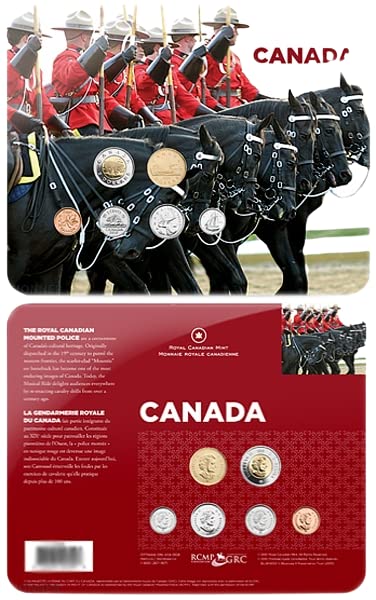 Rare Vintage RCMP 2010 Collector Card with Coins