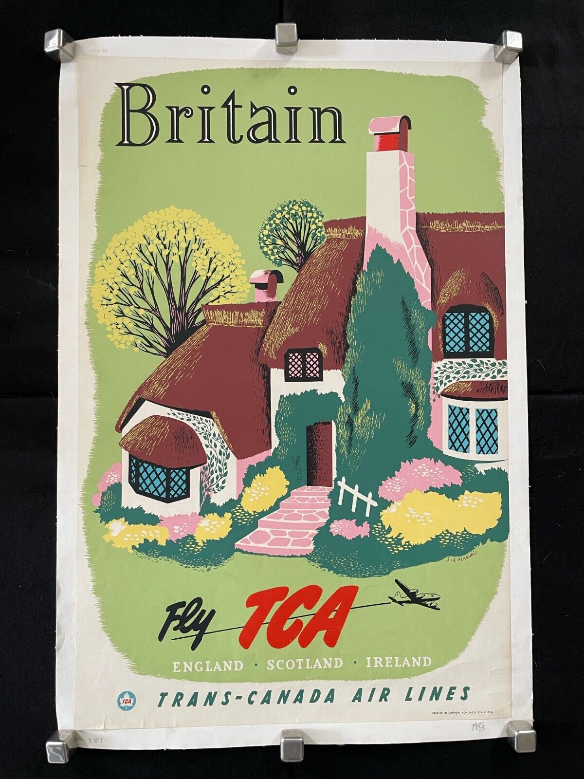 Vintage TCA Travel Poster 1953: British Charm