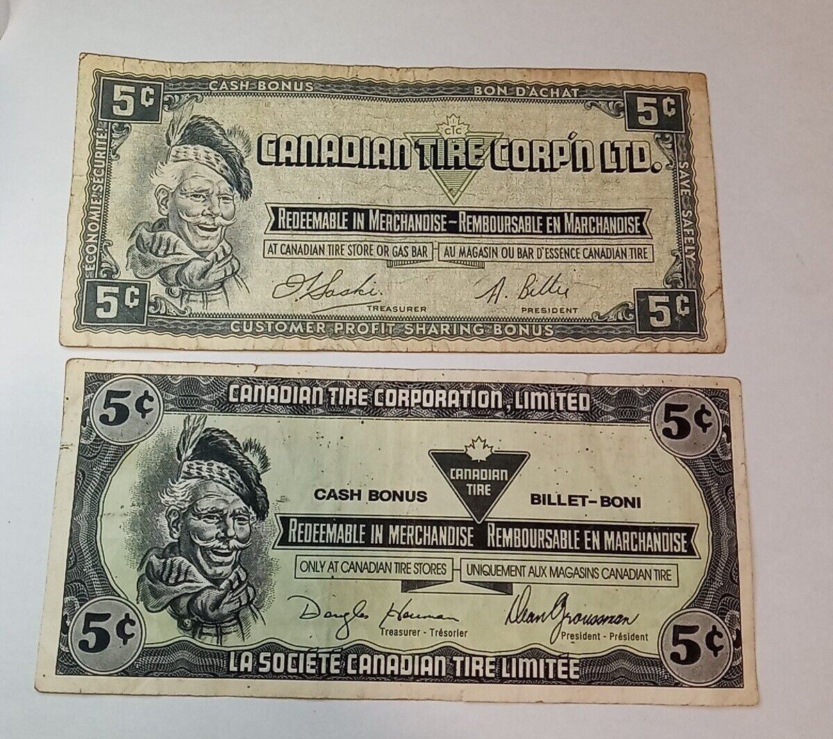 Shop Vintage 1944 Canadian Tire 5 Cent Note