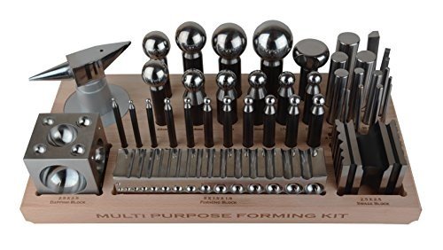 43-Piece Metal Dapping Set for Jewelry Making