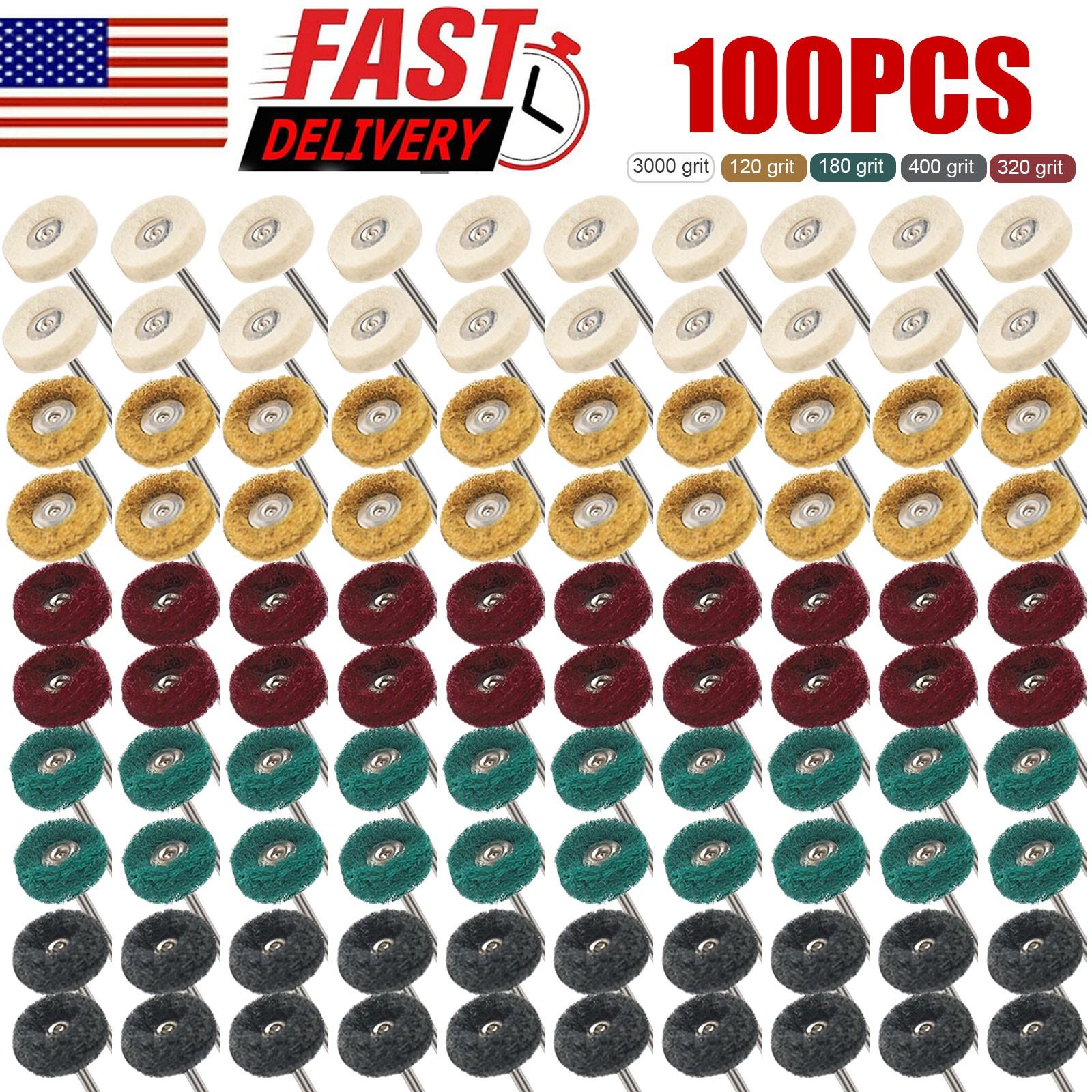 100-Piece Metal Polishing Wheel Set for Smooth Finishes