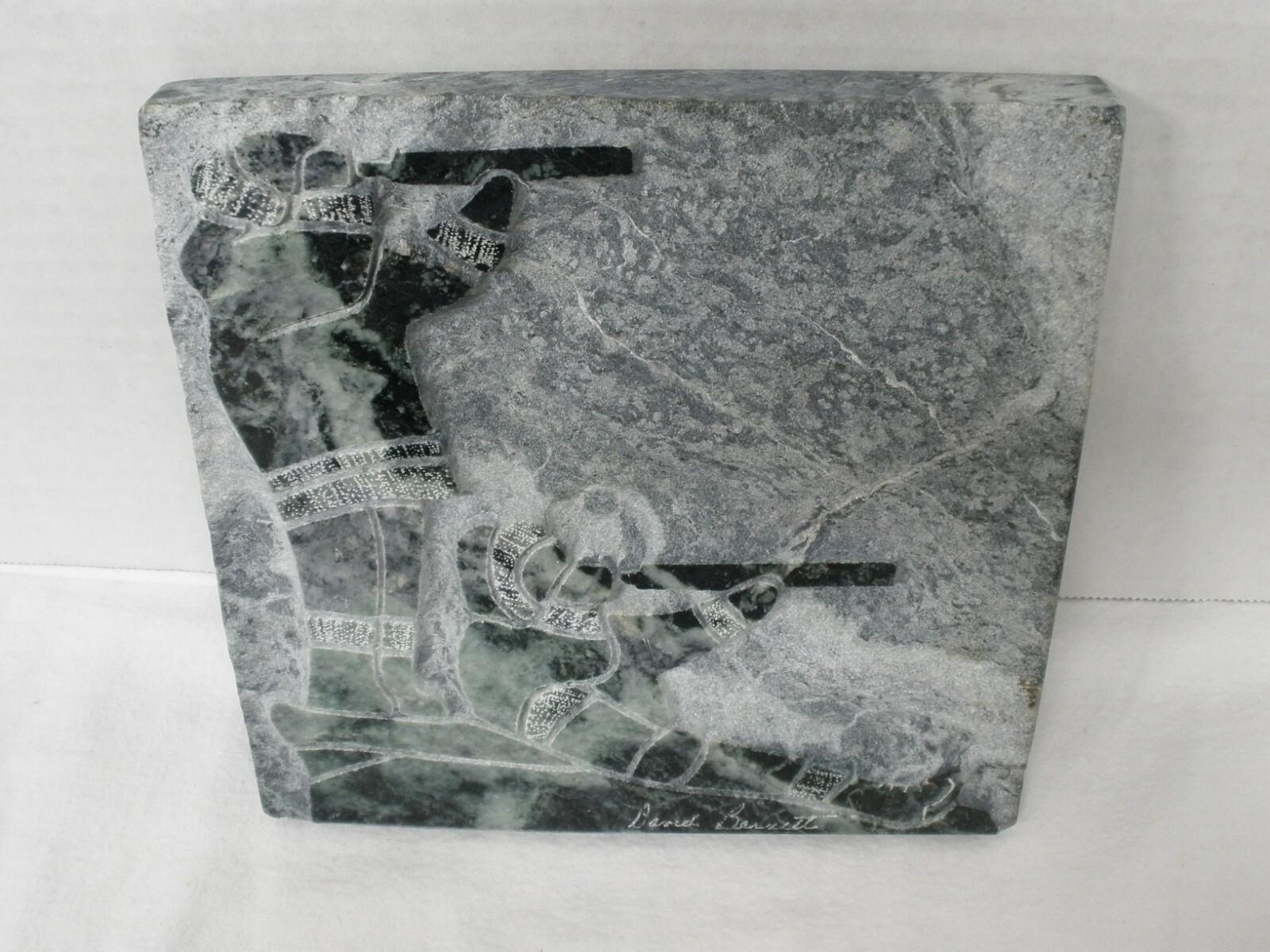 David Bernett Green Marble Sculpture: Future Awaits