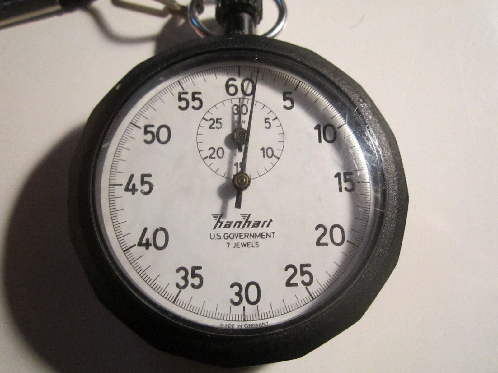Shop HANHART U.S. Government Monopusher Stopwatch Watch