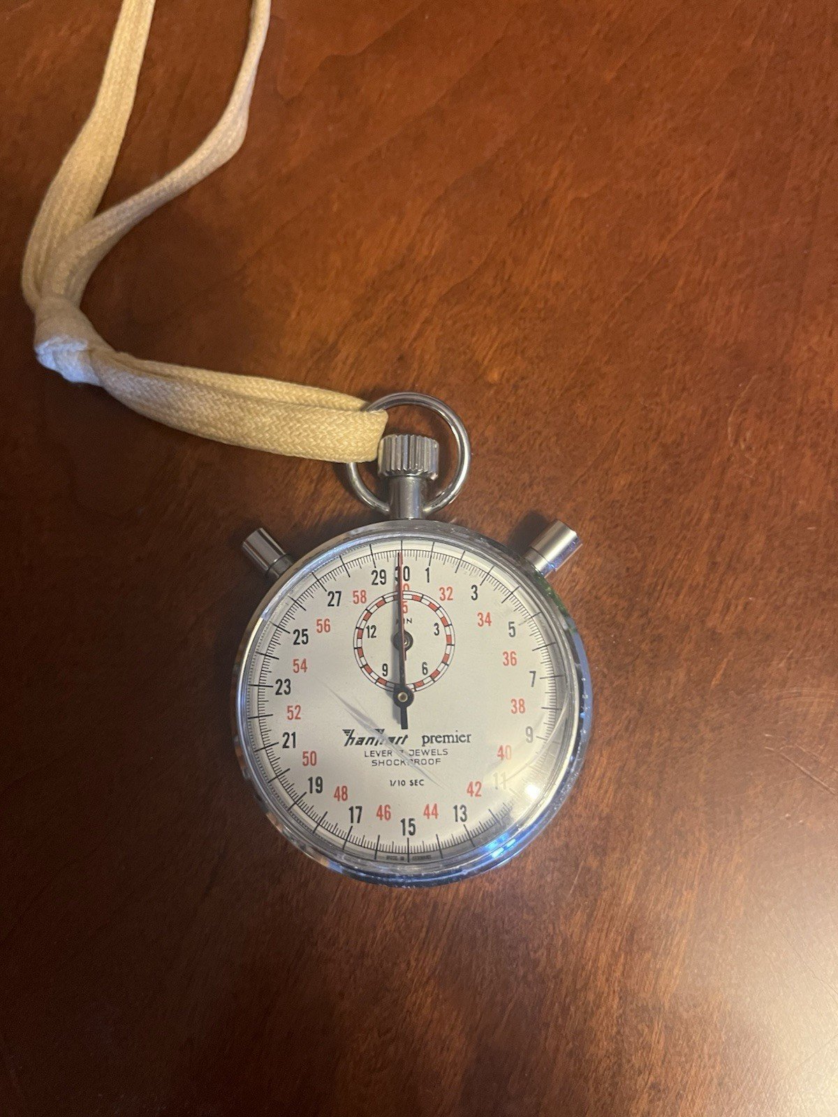 Shop Hanhart Vintage Monopusher Jewel Stopwatch Today