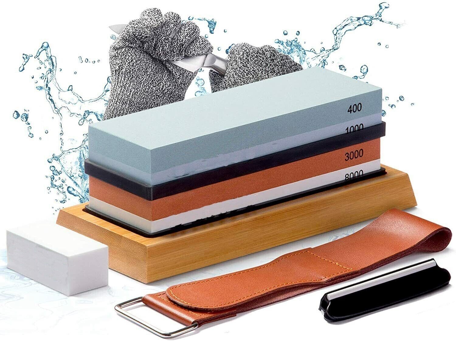 Premium Japanese Whetstone Sharpening Stone Set