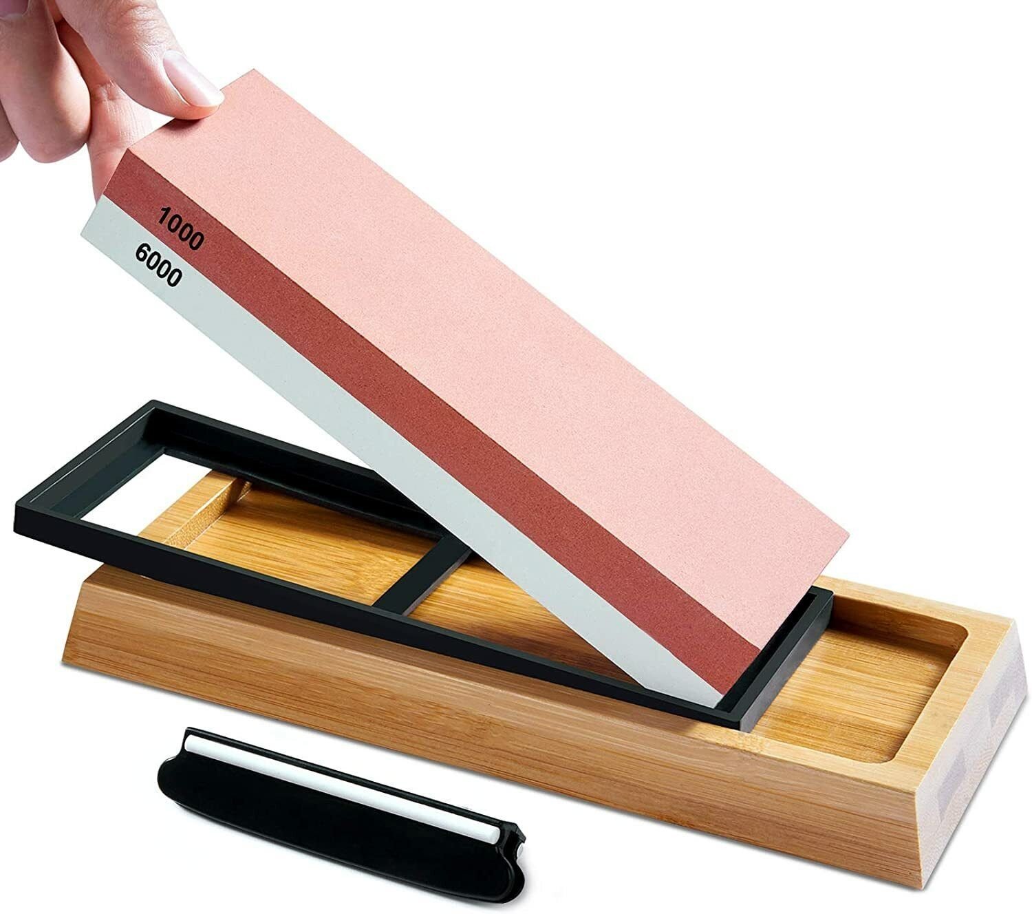 Dual Japanese Whetstone Sharpening Set - 1000/6000