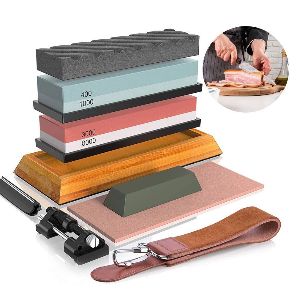 Japanese Whetstone Knife Sharpening Stone Set