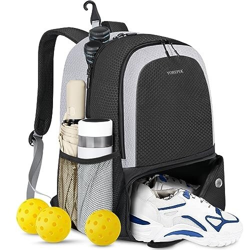 YOREPEK Pickleball Backpack: Convenient Shoe Compartment